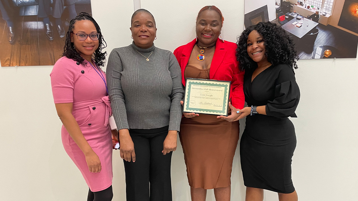 Human development student recognized as Outstanding Adult Learner by ...